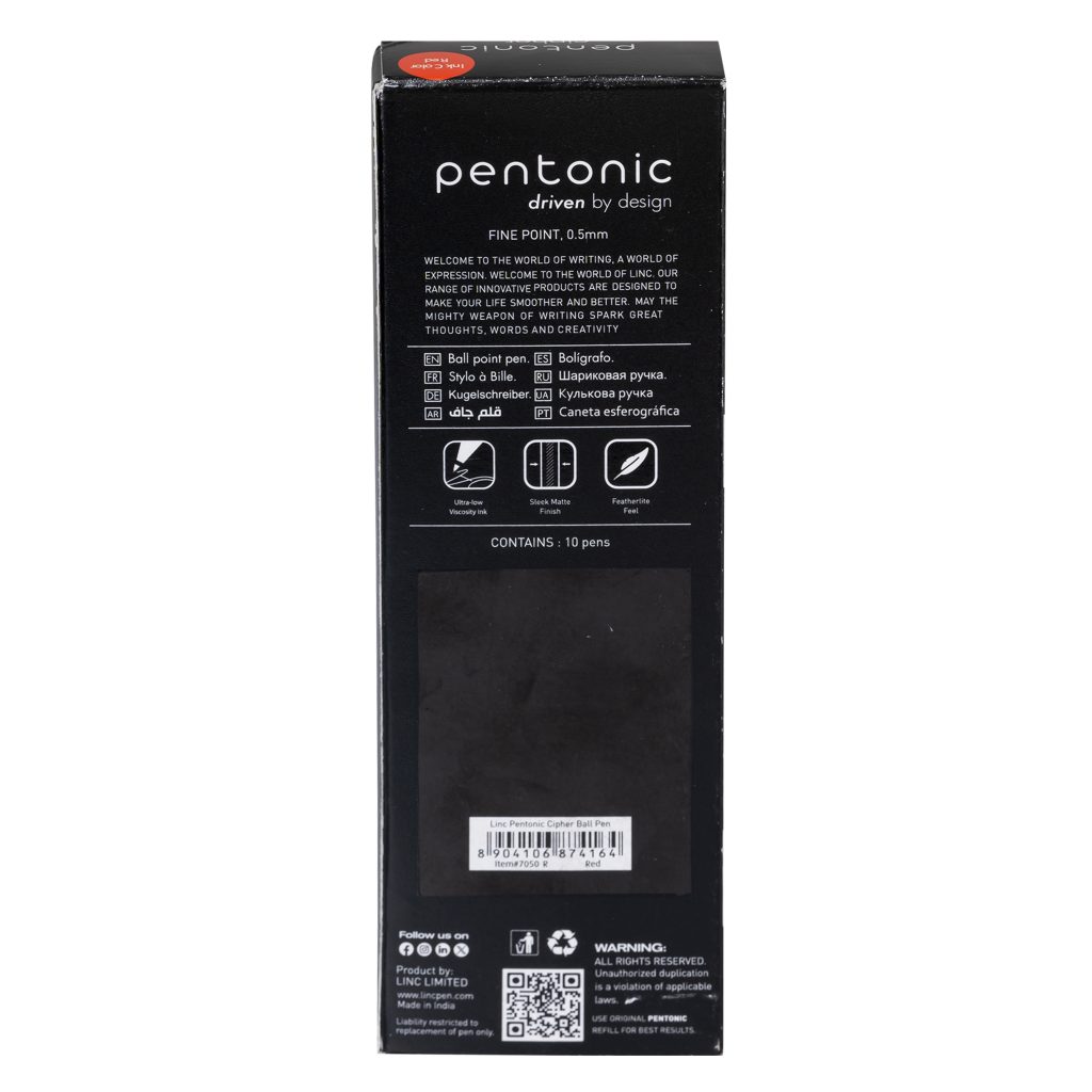 Pentonic Cipher: Stylish Ball Pen with Smooth Ink Flow